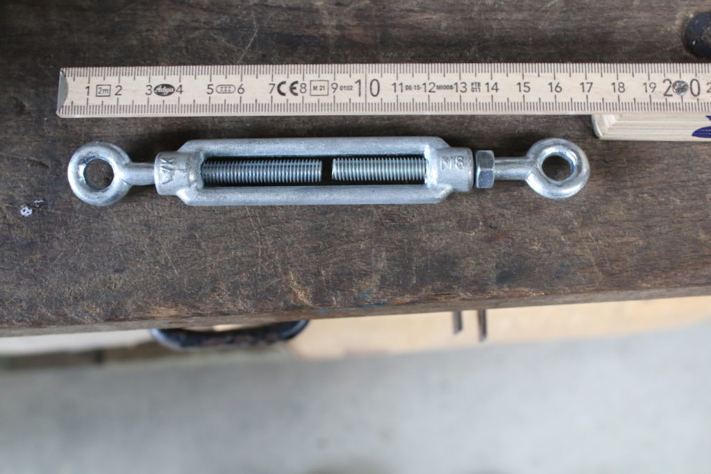 Spannschloss M8 Verzinkt Öse Öse - Industrie-Restposten-Kurz